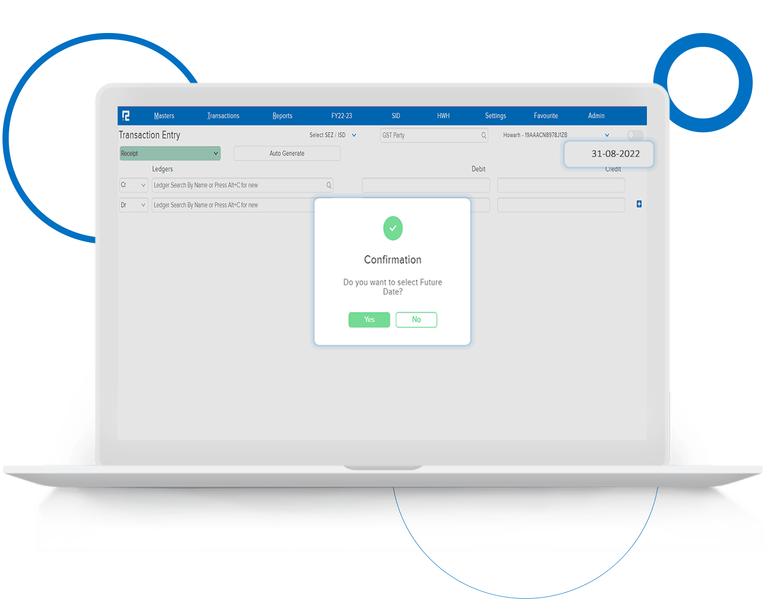 Future Date Checking in Transactions - RealBooks