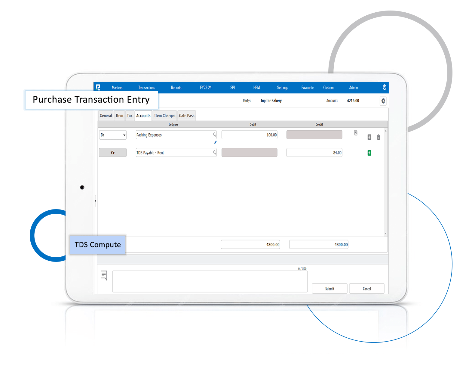 TDS Auto-Compute in Inventory Entries - RealBooks