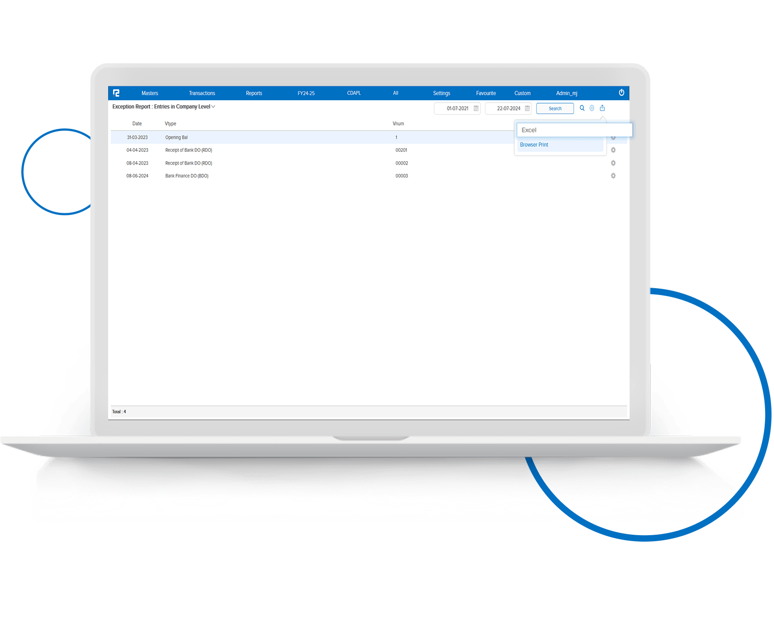 Excel Export now available in Exception Report! - RealBooks Excel Export now available in Exception Report! - RealBooks